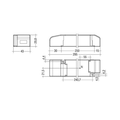 Tridonic Dimmbares Installations-Netzteil 24V 100W mit DALI und Push ...